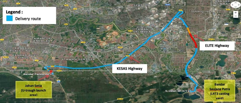 U-trough delivery from Bandar Saujana Putra to Johan Setia (Jalan ...