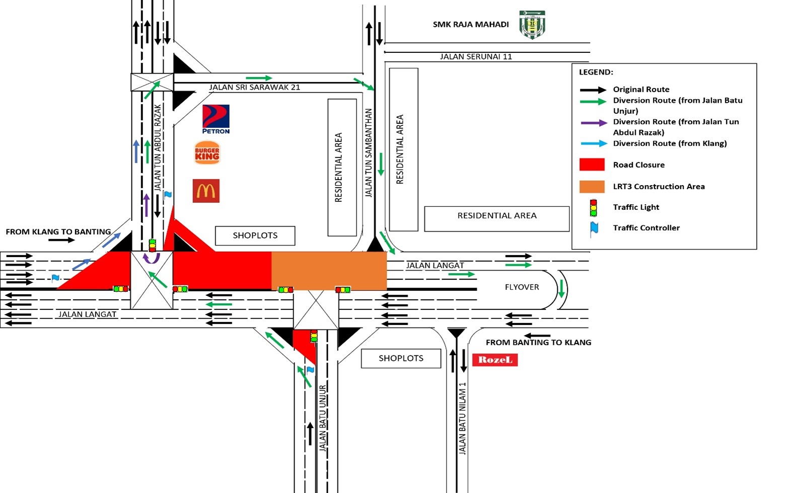Traffic Notice : Road Closures and Traffic Diversions on Jalan Batu ...