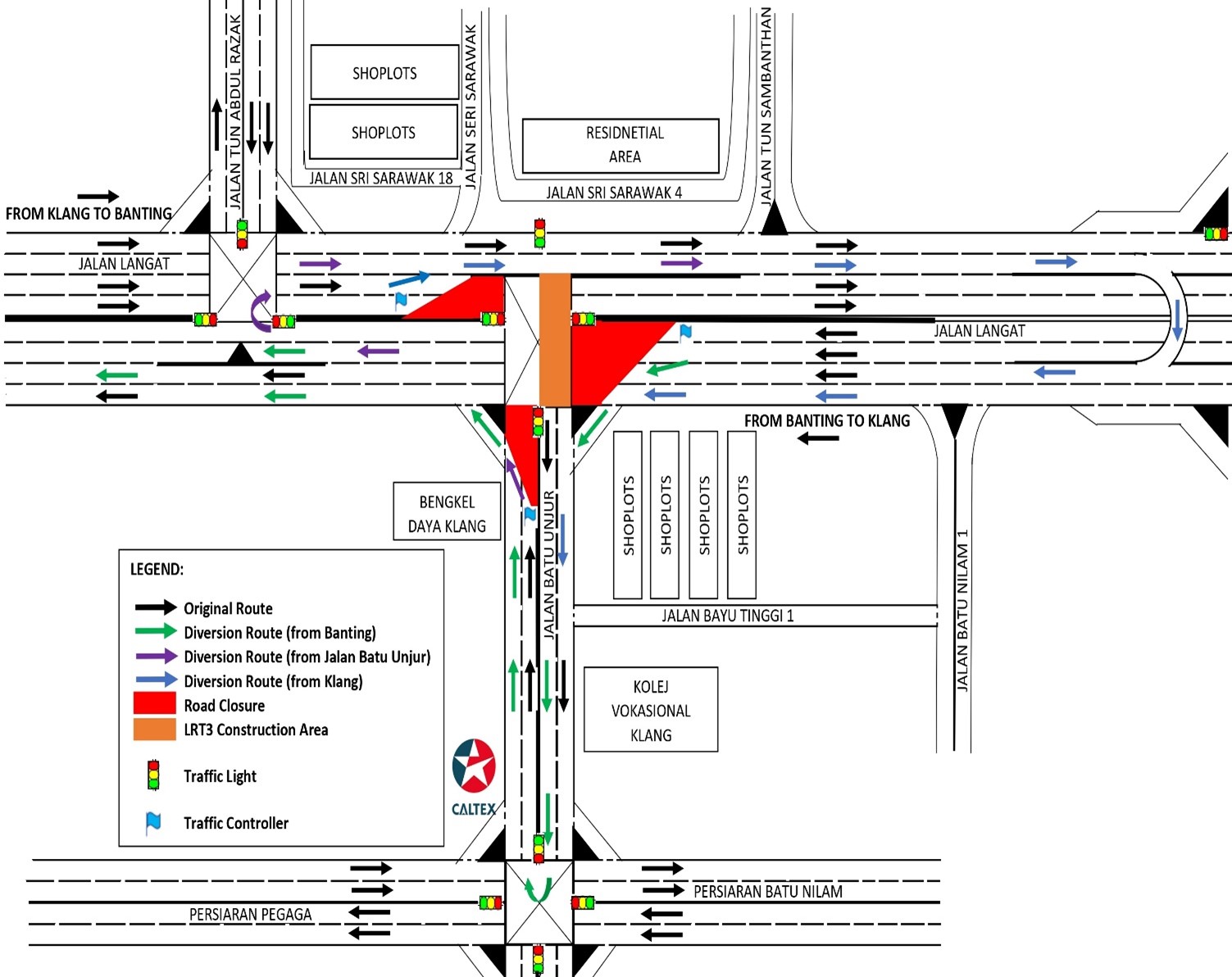 Traffic Notice : Road Closures and Traffic Diversions on Jalan Langat ...